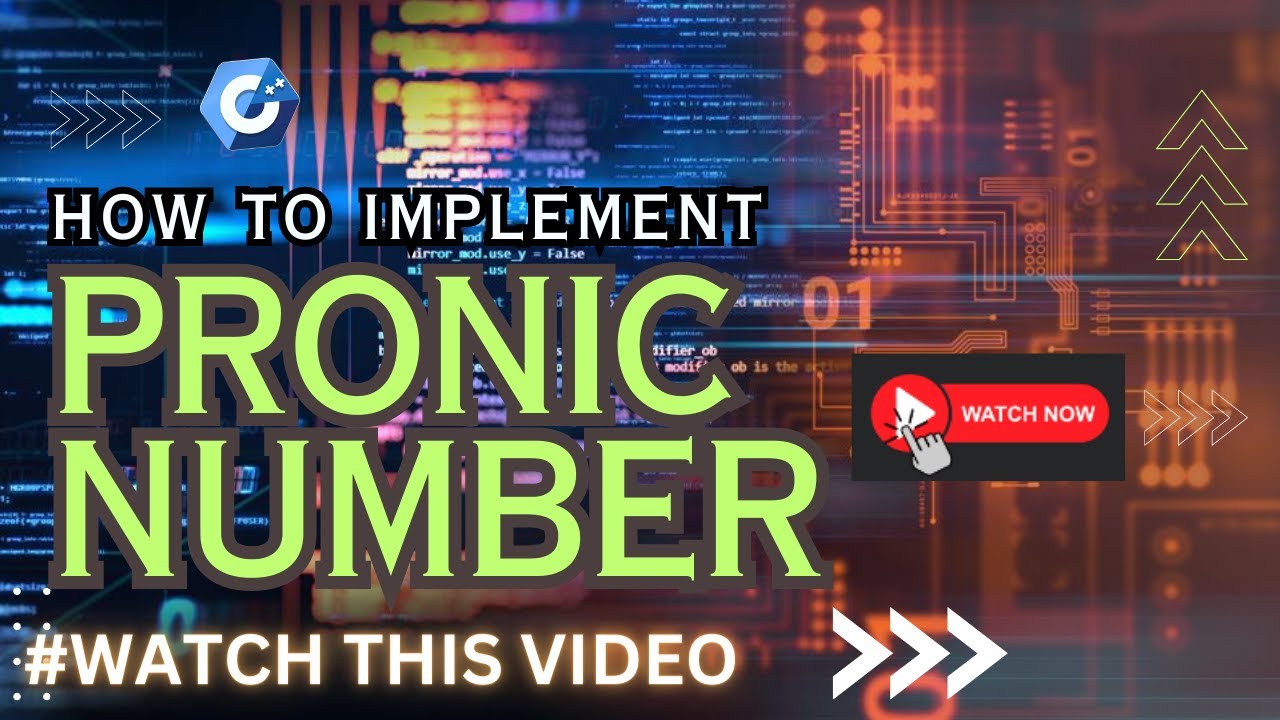 PRONIC NUMBER || PROGRAMMING || THEORY + IMPLEMENTATION
