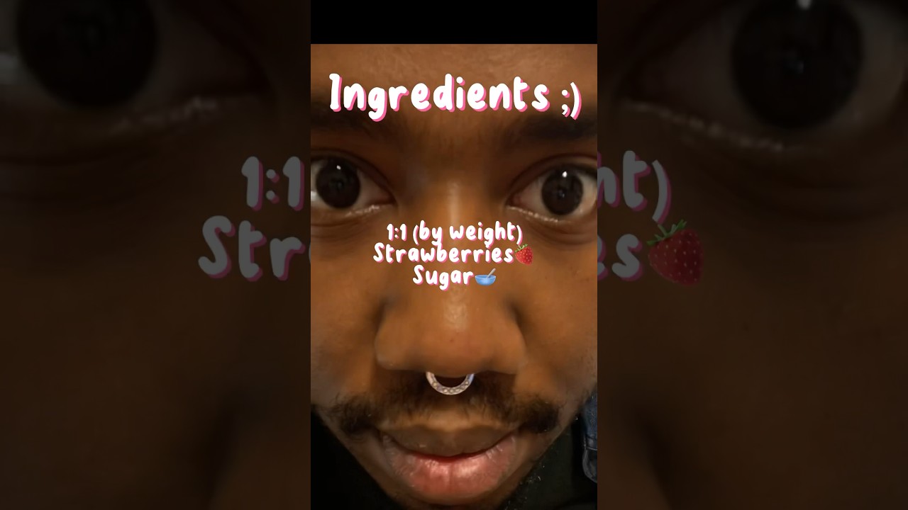Making Strawberry Syrup pt.1
