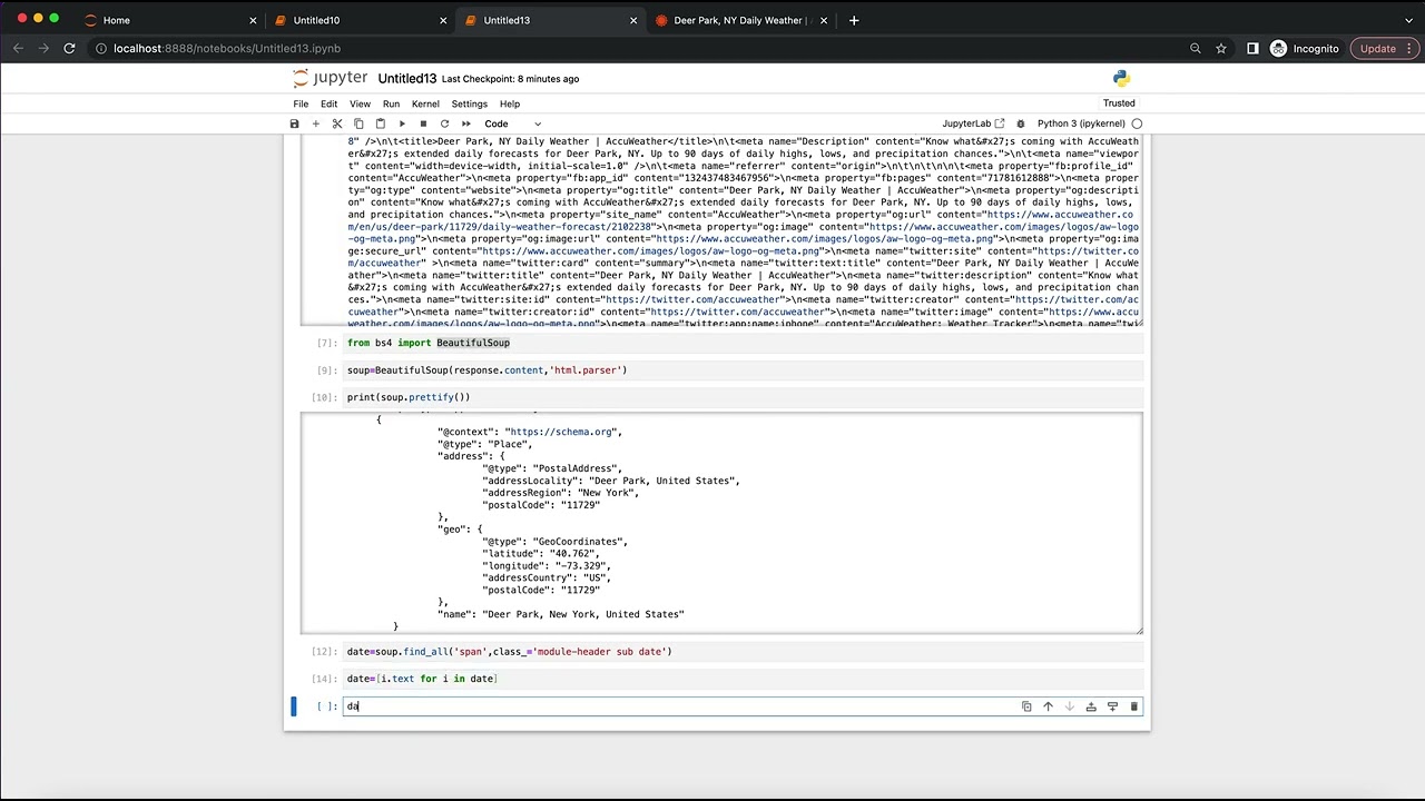 Python Web Scraping, Data Cleaning, and Data Visualization Tutorial