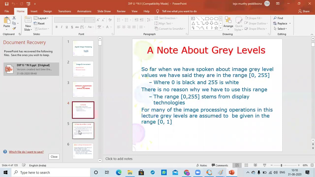 image enhancement using octave