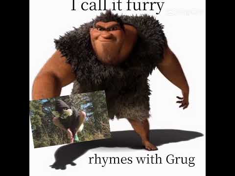 it rhymes with Grug 👹 #Furry #Itrhymeswithgrug