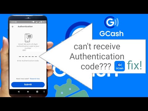 Can't receive authentication code in gcash. fix!