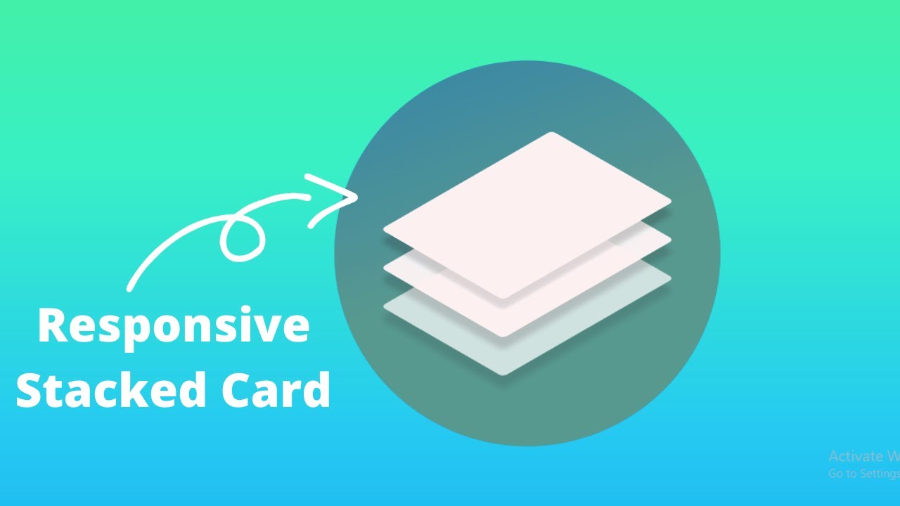 CSS Responsive Stacked Card Effect