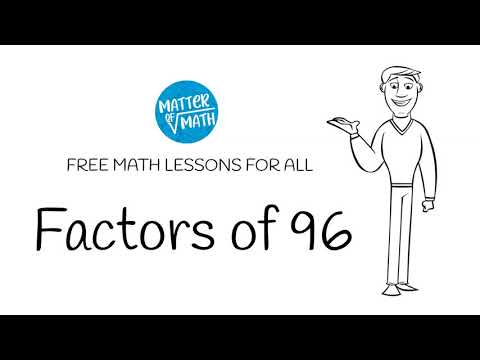 Factors of 96 · Matter of Math