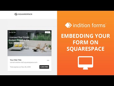 How to Embed your form into Squarespace