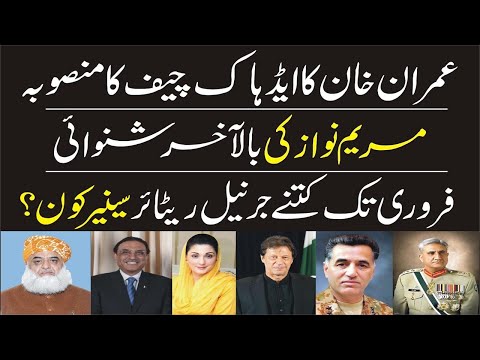 Adhoc Army Chief formula of Imran Khan to bring his blue eyed|Maryam Nawaz alternate