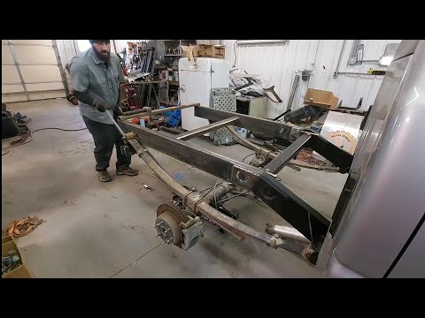 Back half frame build part 6.......frame is welded back to truck