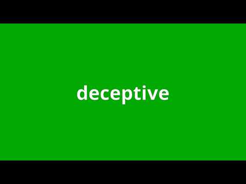what is the meaning of deceptive.