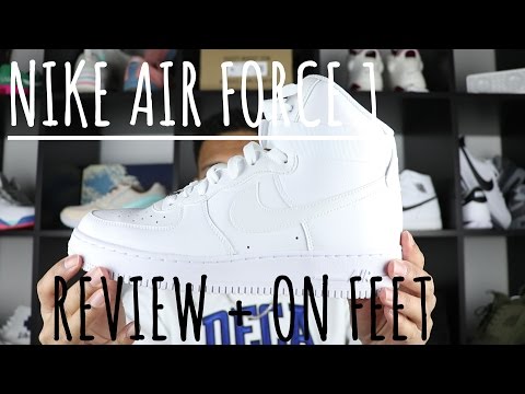 Nike Air Force 1 Hi WHITE 07 Review + ON FEET