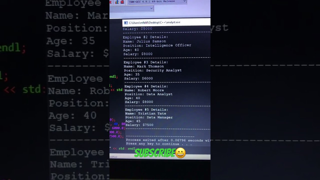 salary chart IDE dev c++ #coding #cplusplus #ccompiler #coder #cpp #devcpp #learncpp #code