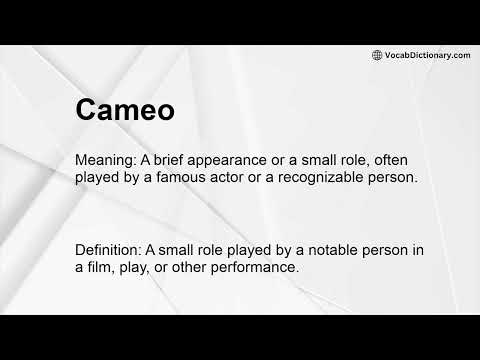 Cameo Meaning