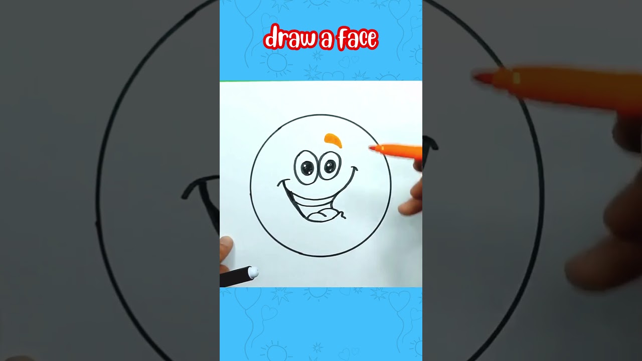 How To Draw A Cartoon Sun Character Easy-For Beginners