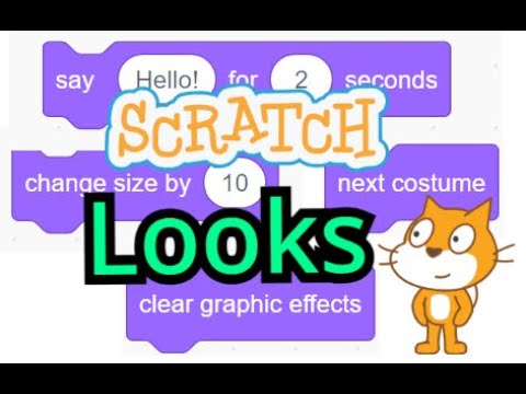Scratch How To Use Looks Blocks | Scratch Beginner Tutorial