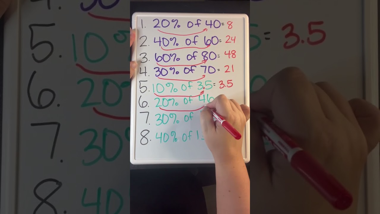 CRAZY math hack that will blow your mind 🤯 | Easy percentages trick for kids!