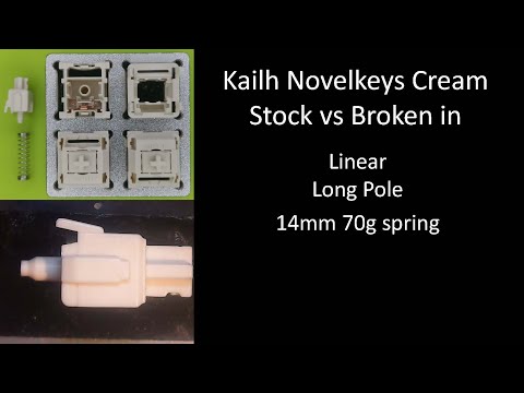 Kailh Novelkeys Cream Stock vs Broken-in, And How