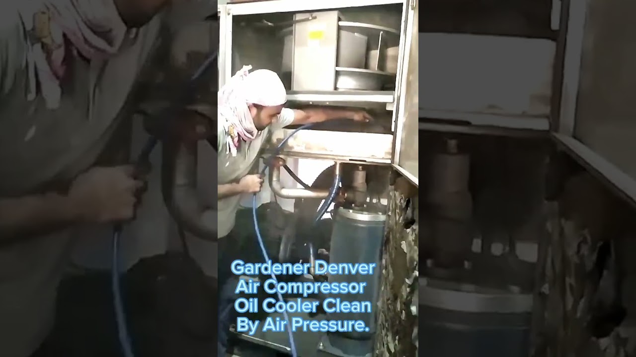 Air Compressor Clean | Oil Cooler Clean| Gardner Denver