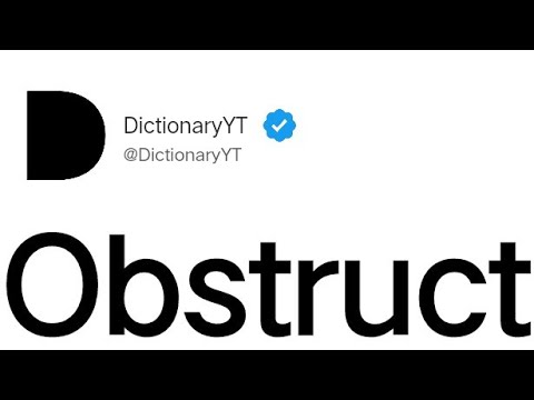 Obstruct Meaning in English