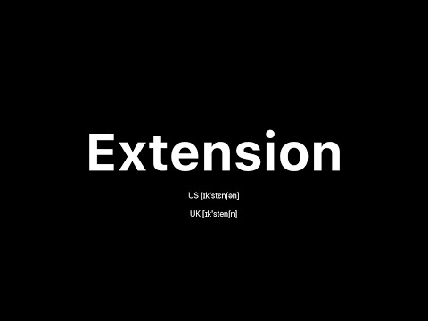 How to Pronounce Extension: 🇺🇸 American English vs. 🇬🇧 British English