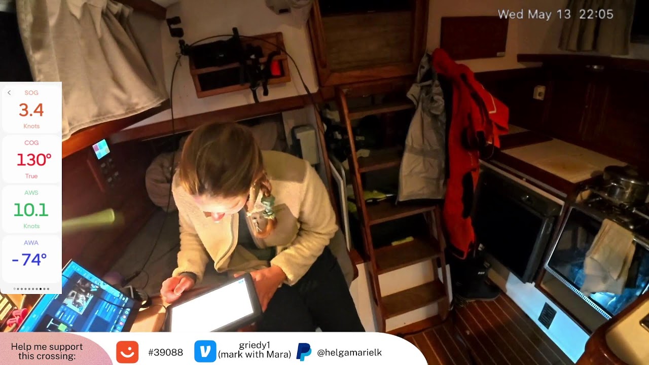 24/7 LIVE - Mara Solo Sailing Across the Atlantic Ocean