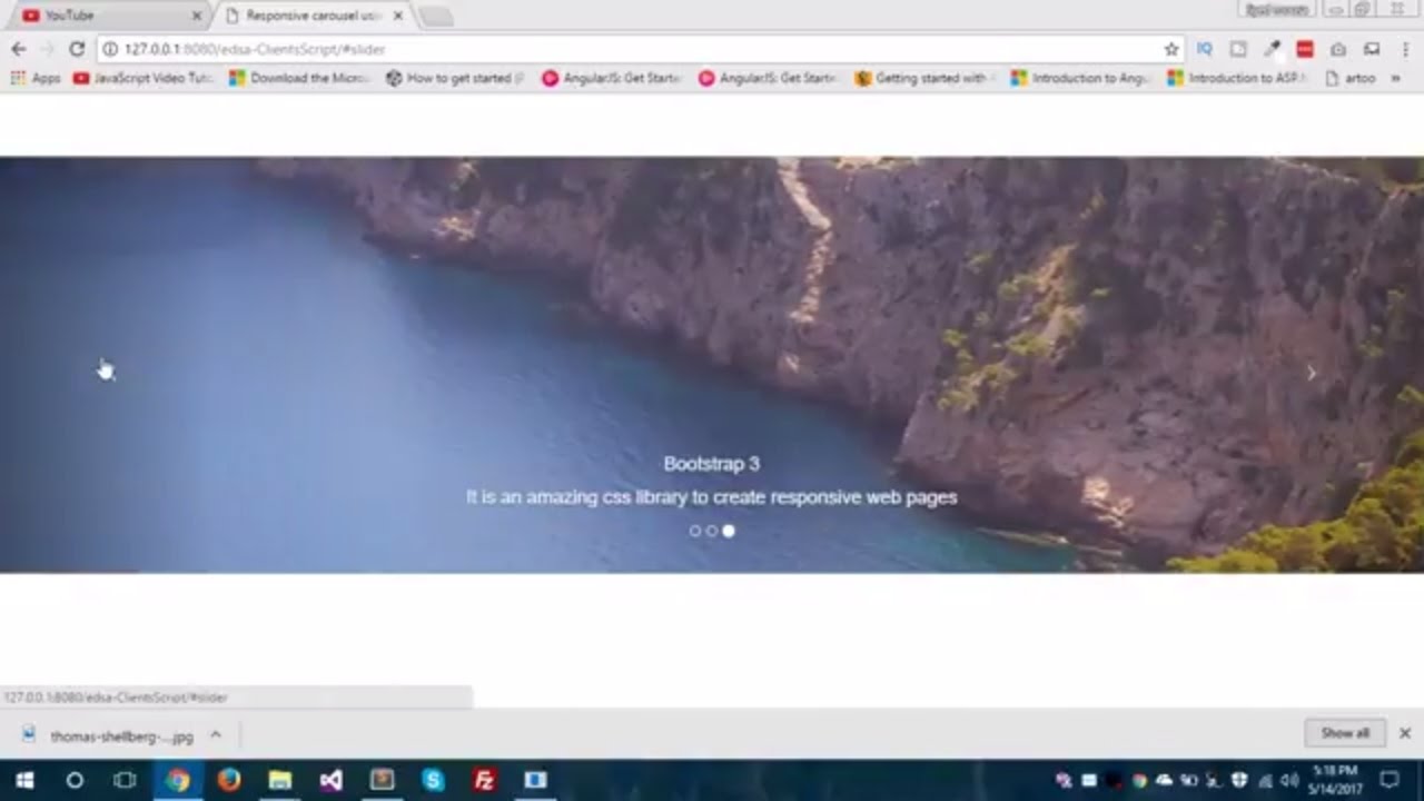 Bootstrap 3 Tutorial - Responsive Carousel (Image Slider)