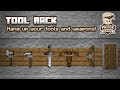 Tool Rack - Hang up your tools and weapons! Minecraft Data Pack