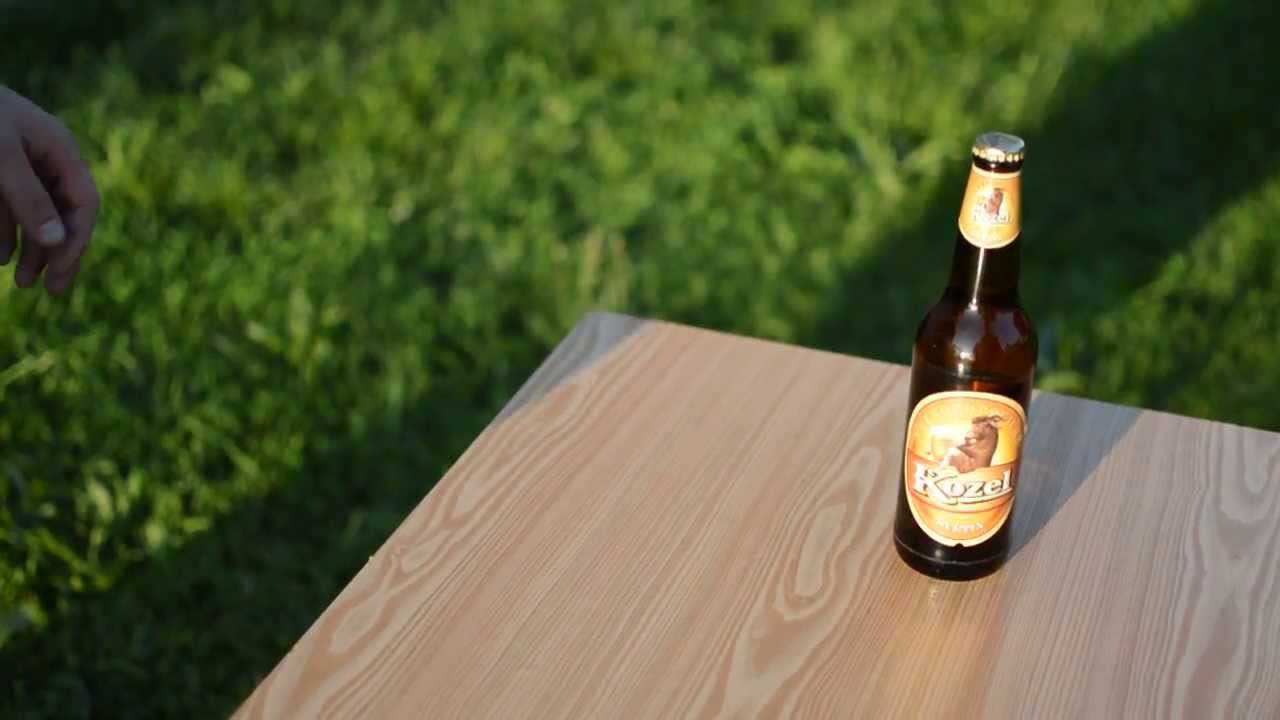 How to open a beer with table