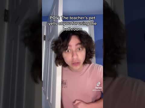 POV: The teacher’s pet yells at you for using the bathroom #shorts