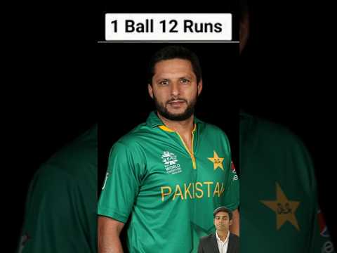 World Record Alert! Shahid Afridi's 12 Runs Off 1 Ball