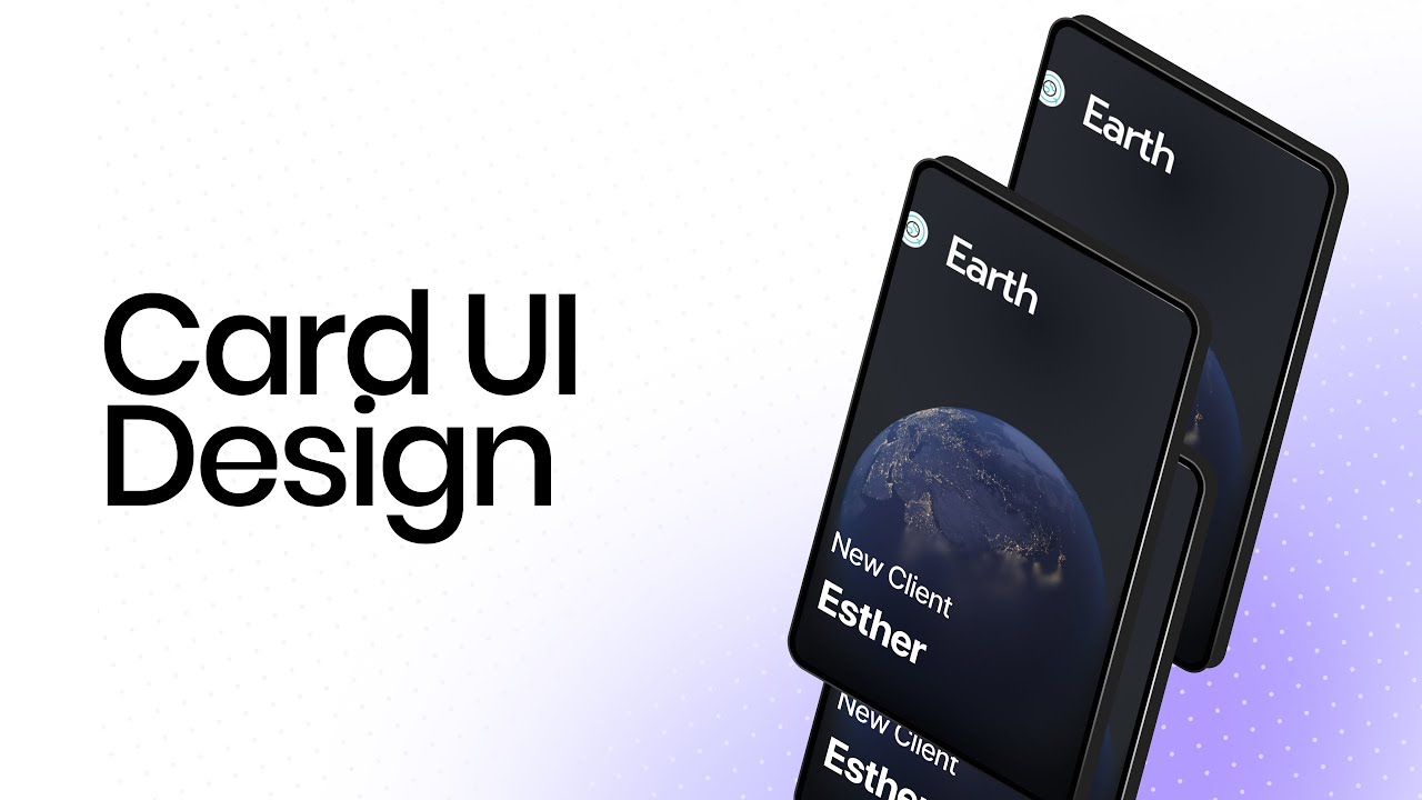 #uidesign #uiux  Card UI Design part 1