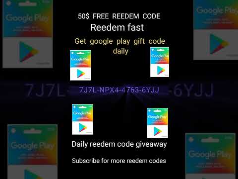 free Google play redeem code..get daily Google play gift cards.. reedem now..