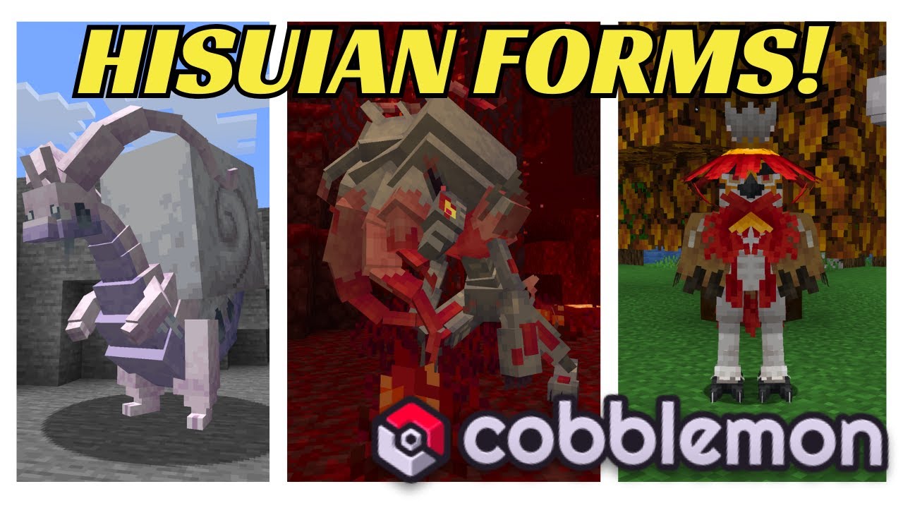 How To EASILY Get Every Hisuian Form Pokemon In Cobblemon!