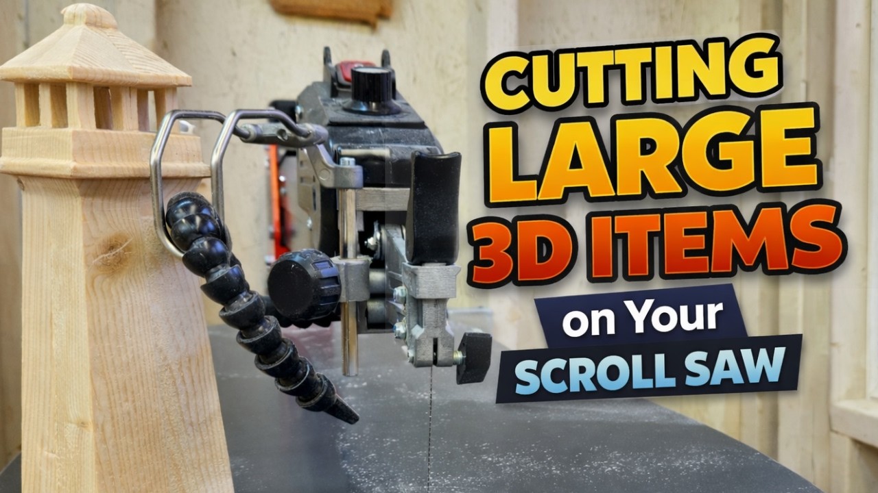 Cutting Large 3D Items on your Scroll Saw | Bobby Sharp