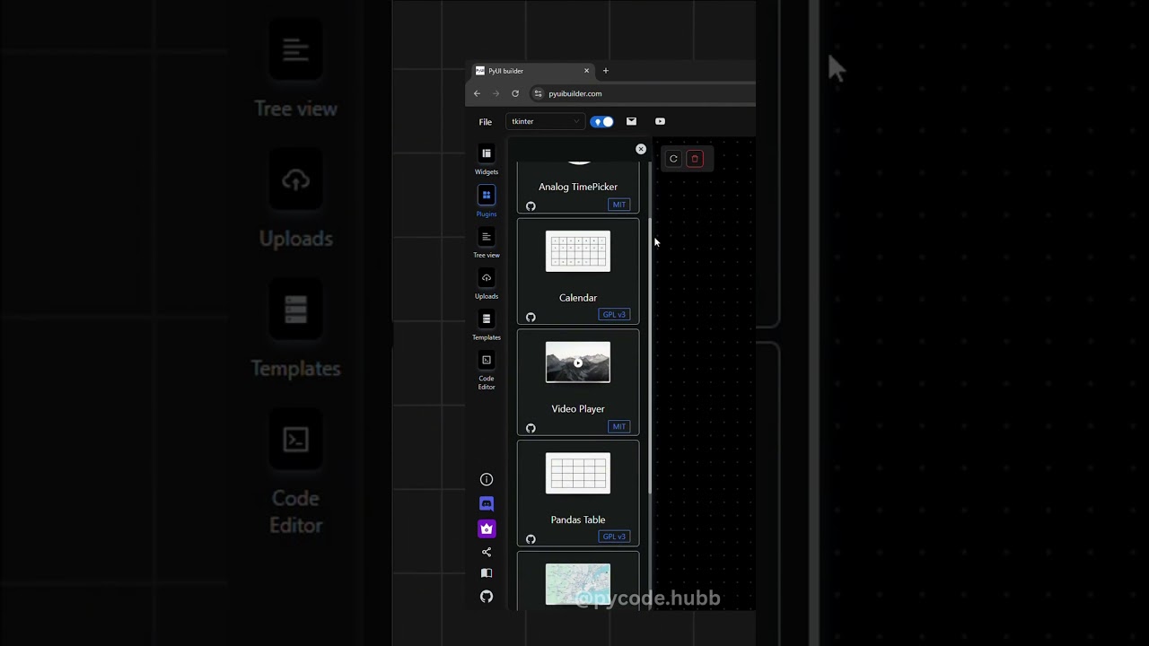 Tkinter python GUI Builder (2025) | Modern Drag and Drop python Builder | PyUiBuilder | Python