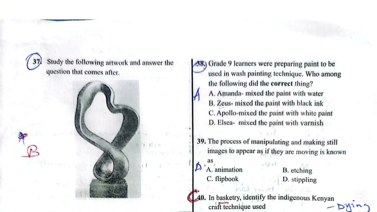 CREATIVE ARTS GRADE 9 WITH ANSWERS| TARGETER WINGS 003