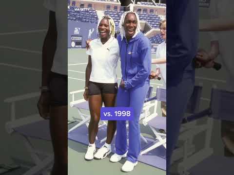 Serena and Venus Williams in 2022 vs 1998 | #shorts #yahooaustralia