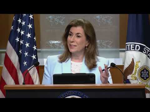 State Department press conference after Trump demands Iran's 'unconditional surrender' vs. Israel