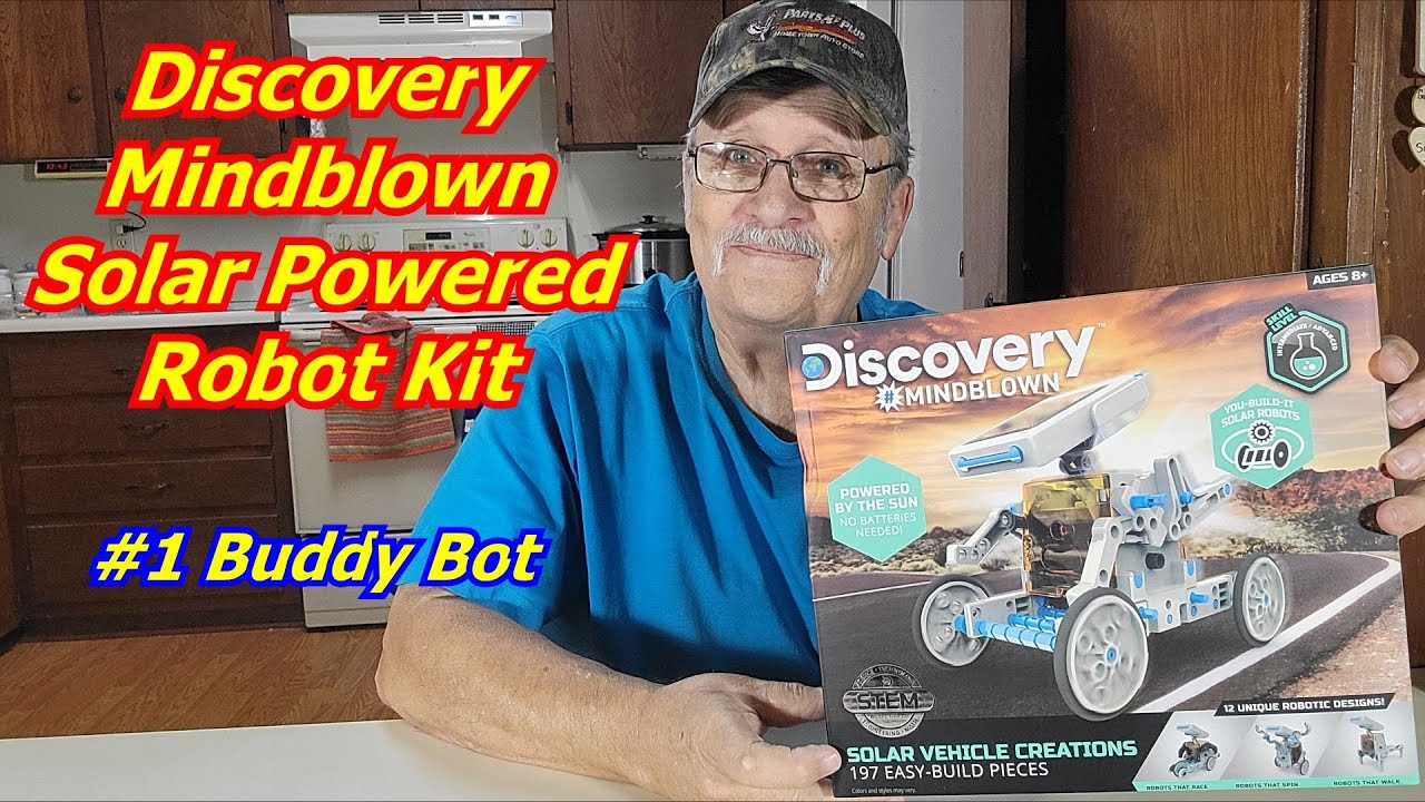 Discovery Mindblown Solar Powered Robot STEM Kit 12 in 1 Open Build Review #1 Buddy Bot