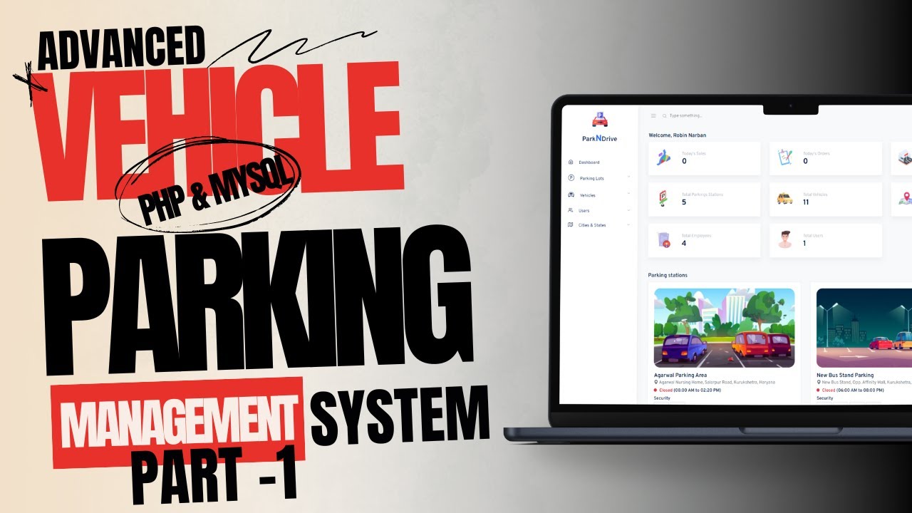 Advanced Vehicle Parking Management System || PHP & MySQL || Part - 1 || Download Source Code