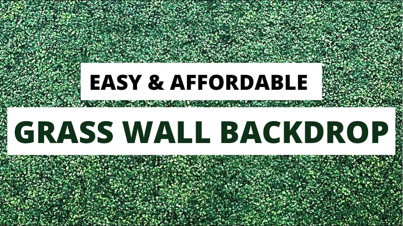 GRASS WALL BACKDROP | DIY EASY & AFFORDABLE! | CREATIVE VIDEO BACKDROP