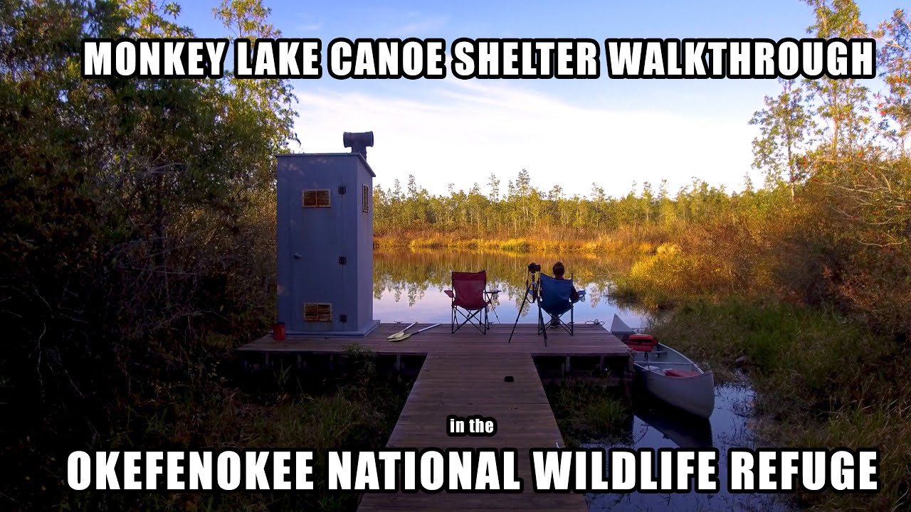 Walkthrough of Monkey Lake Canoe Shelter inside the Okefenokee National Wildlife Refuge