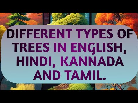 TREES NAME IN ENGLISH, HINDI, KANNADA AND TAMIL || TREES NAME LIST || TREES NAME ||