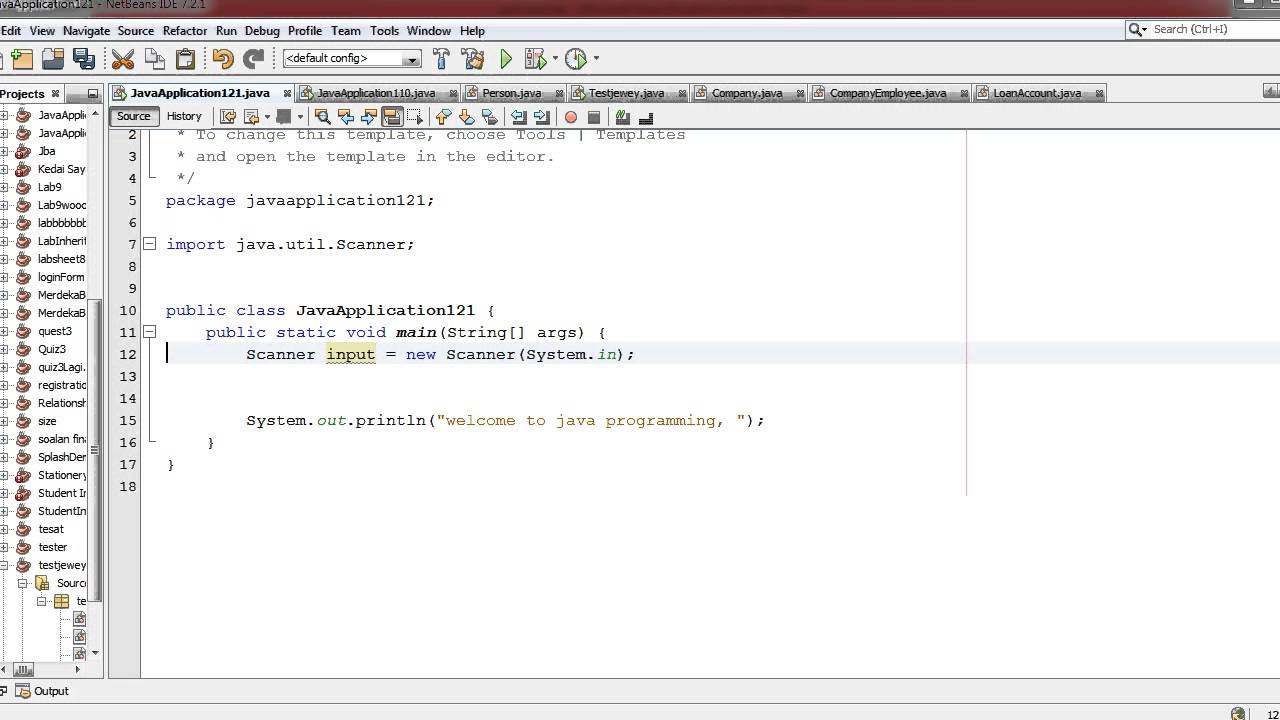 Java Tutorial 2 - Getting User Input