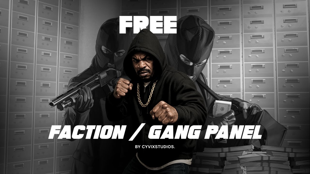 [FREE - TEBEX] FiveM Script | Faction Management, Faction Chat, Faction Drops (FULL SYSTEM)