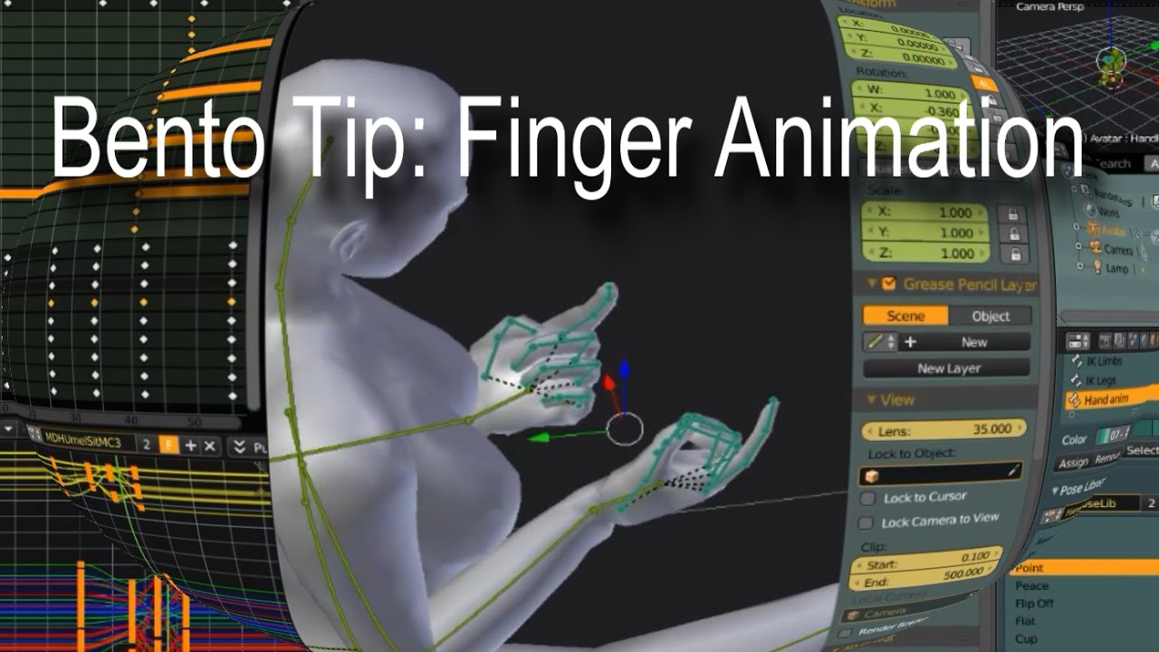 Second Life Bento Tips - Hands/Finger Animation