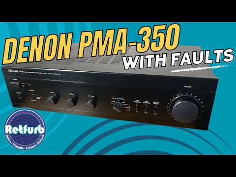 Denon PMA-350 Amplifier Sound Distortion Crackle & Balance Issue Repair - Retfurb Audio Refurb