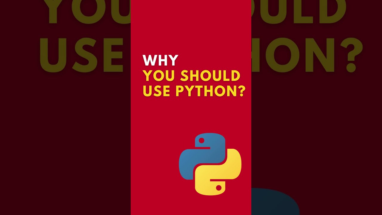Why You Should Use Python? l Python Programming l #Shorts