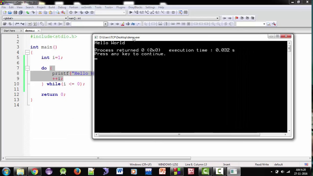 Do While Loop in C | Learn C Programming for Beginners #12
