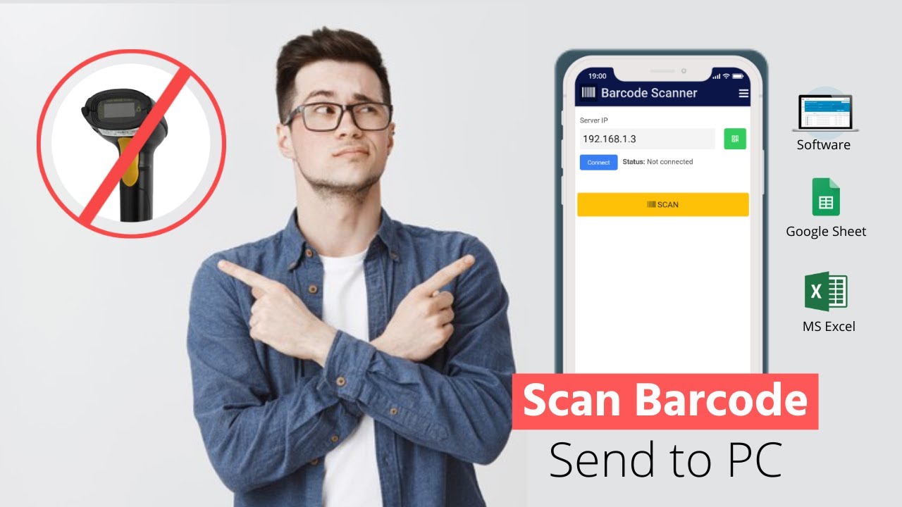 Barcode client server setup & usage - Barcode for PC
