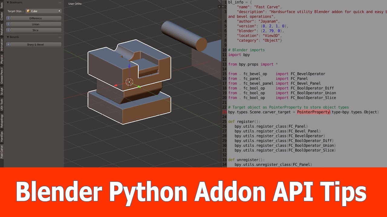 Blender Python Addon : Programming Tips
