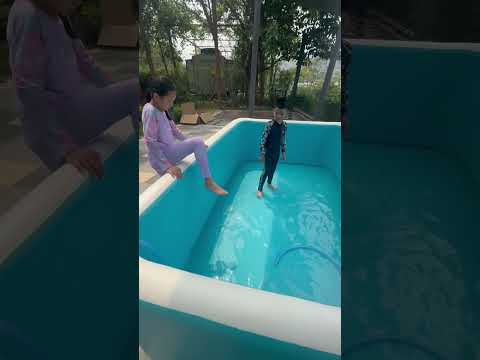IPOOLGO inflatable swimming pool 4*2*0.8m size quickly set up
